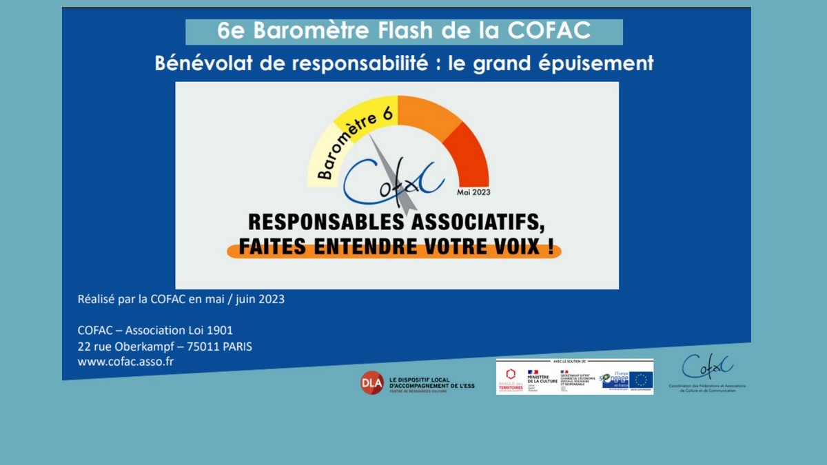 6e Baromètre Flash de la COFAC – Bénévolat de responsabilité : le grand ...
