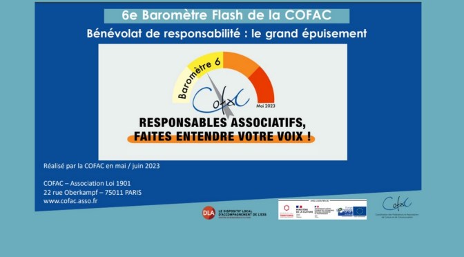 6e Baromètre Flash de la COFAC – Bénévolat de responsabilité : le grand ...